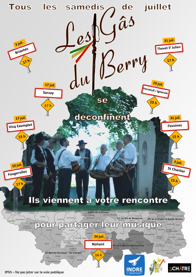 Les Gâs du Berry en tournée en juillet - Les Gas du Berry